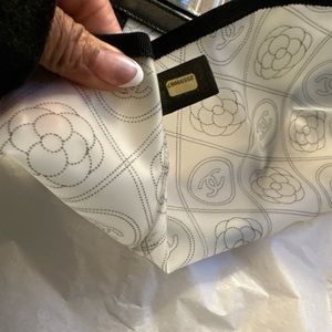 CHANEL | Bags | Rare Chanel Handbag Raincoat Cc Camellia Rain Cover ...